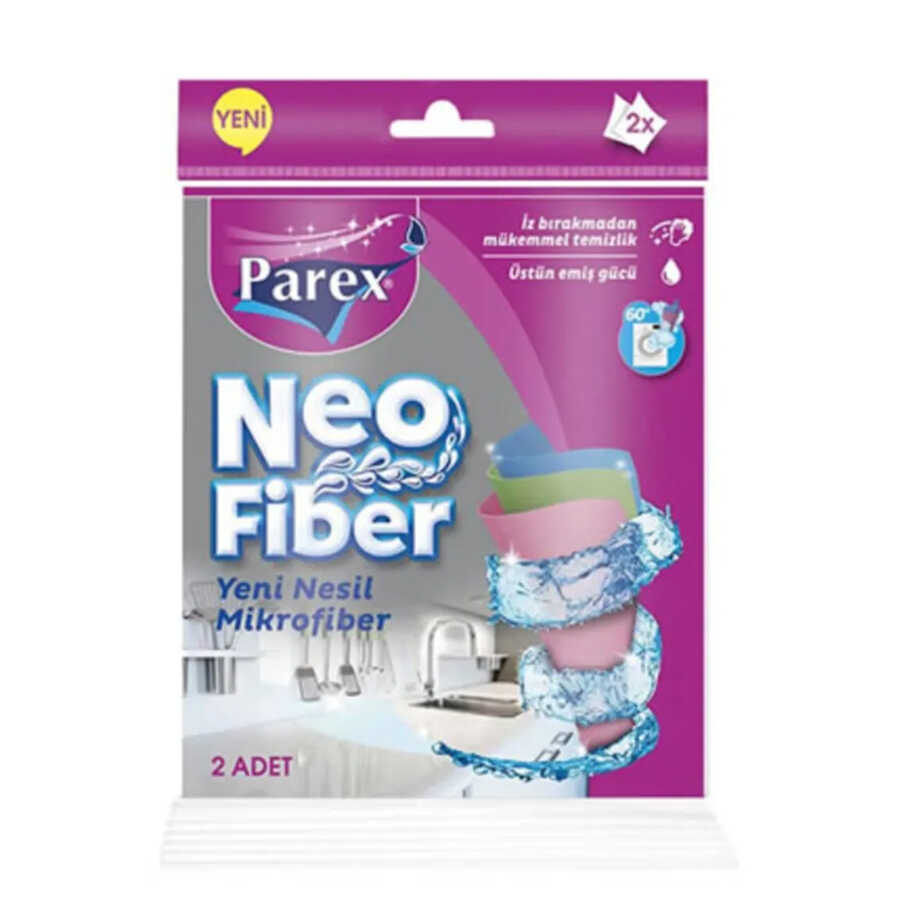 PAREX NEOFİBRE TEMİZLİK BEZİ 2Lİ | ofisegetirelim.com