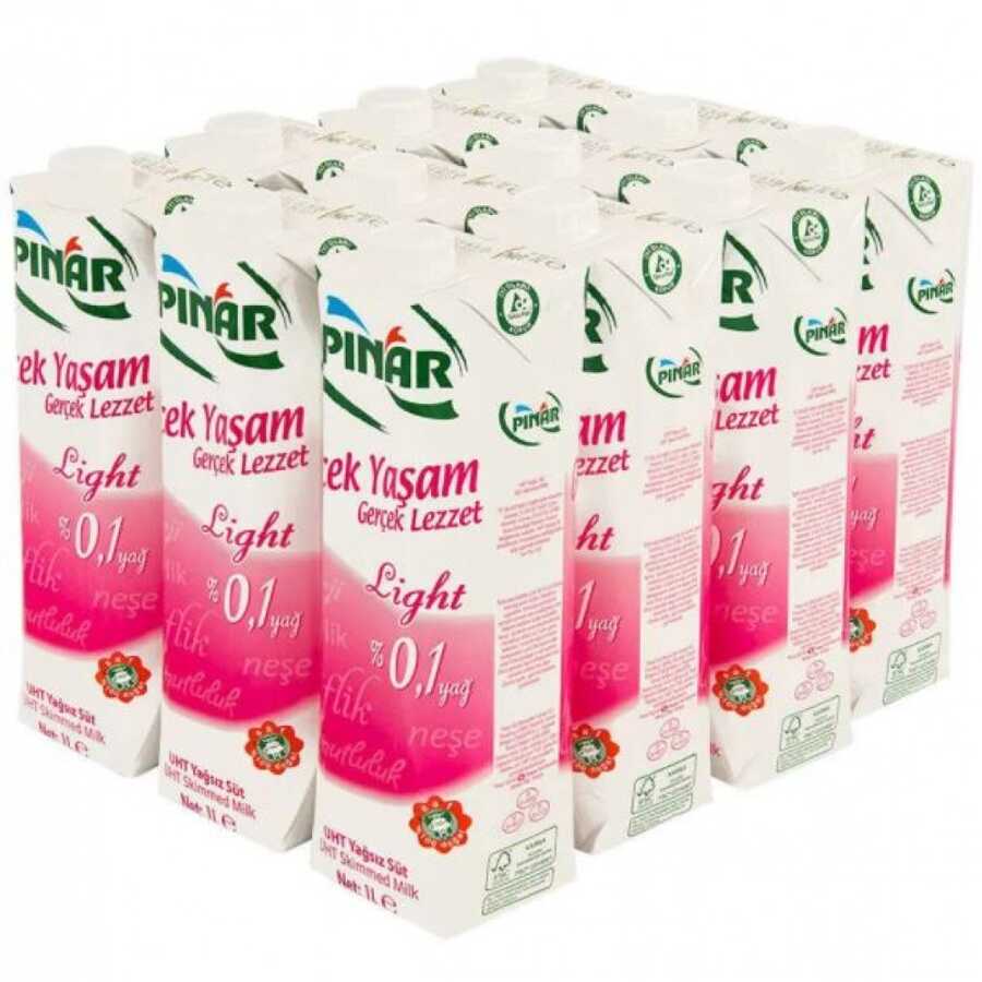 Pınar Süt Light 1000 Ml 12li | ofisegetirelim.com